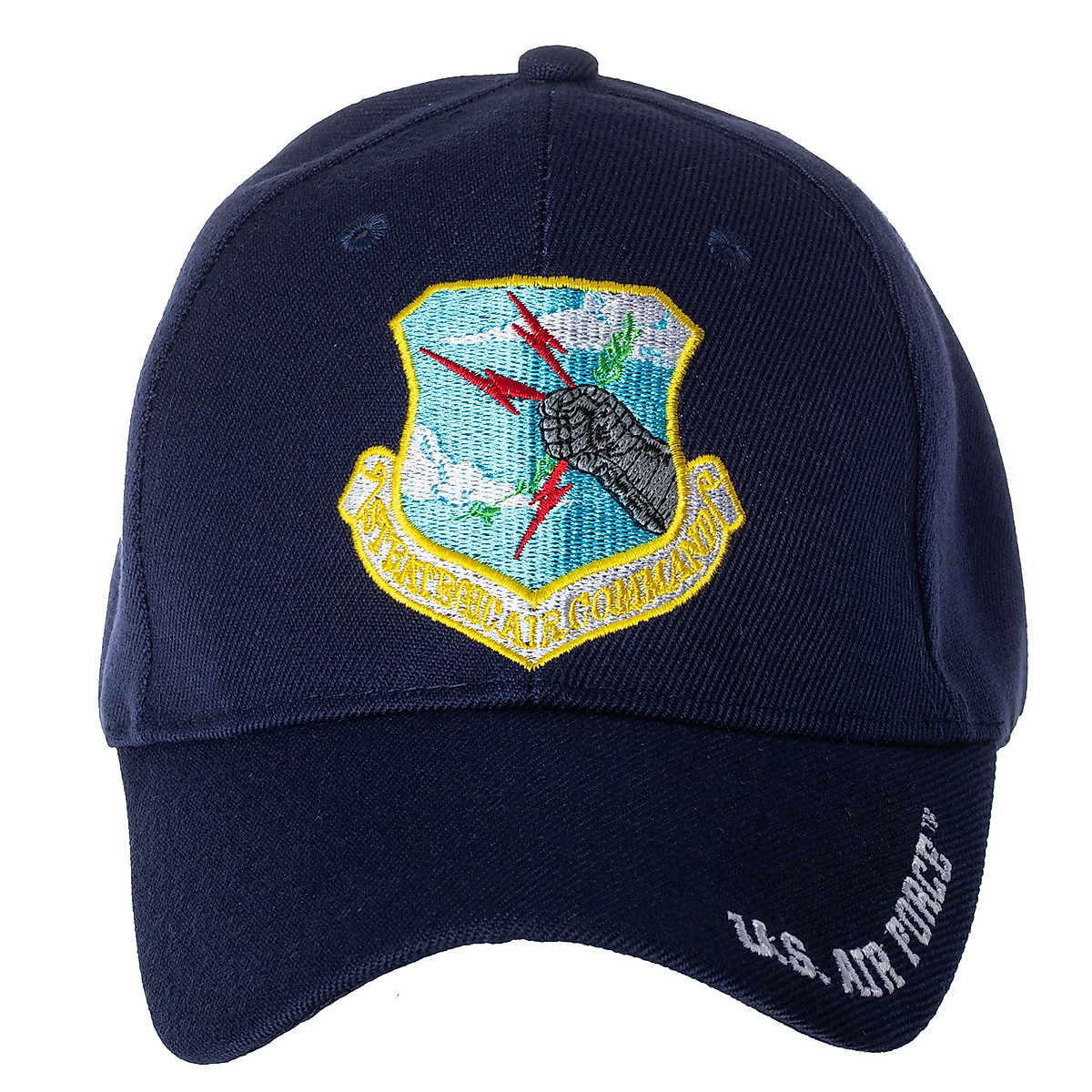 Officially Licensed US Air Force Strategic Air Command Embroidered Adjustable Baseball Cap Blue