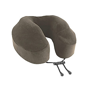 Cabeau Evolution Classic Travel Neck Pillow Memory Foam Neck Support with Adjustable Clasp for Comfort On-The-Go - Airplane, Train, Car, Home, Office, and Gaming (Graphite Grey)