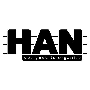 Han Elegance 219/ 240 x 300mm 13L Wastepaper Bin - High Gloss White