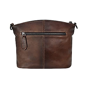 HESHE Leather Handbags and Purses for Women Shoulder Bags Hobo Crossbody Satchel Designer Ladies Purse (Coffee-2B37-003)