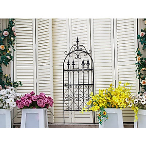 SCENDOR Garden Trellis 60” x 21.7” for Climbing Plants 5FT Metal Iron Wire Vine Flower Trellises for Outdoor Climbing Plants Support