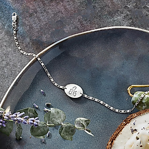 Ross-Simons Single-Initial - Sterling Silver Anklet. 9 inches