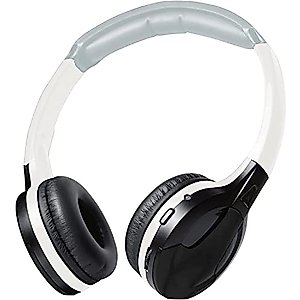 XO Vision IR630BL Universal IR Wireless Foldable Headphones - Black Wireless Bluetooth-Enabled Lightweight Portable for iPhone, Car, Kids Wireless Headphones for Universal Car Entertainment System