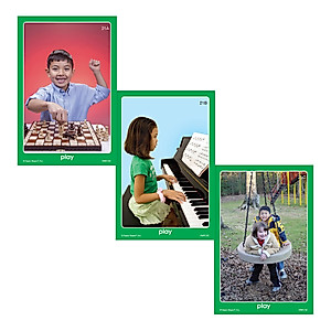 Super Duper Publications | Webber Photo Cards - Pronouns in Action - He, She, and They - Verb Flash Cards | English Grammar - Subjective Third-Person Pronouns | Educational Learning Materials