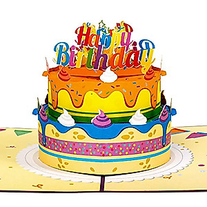 Paper Love Happy Birthday Cake Pop-up Card (Birthday Cake)