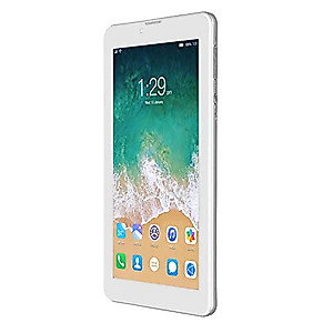 ciciglow Kids Tablet, 7 Inch Android Tablets with Octa Core, 1280x800IPS Touchscreen, 2MP and 5MP Camera, 3500mAh Battery, GPS, WiFi, Bluetooth, One Card One Standby, 5G WiFi Dual Band(White)