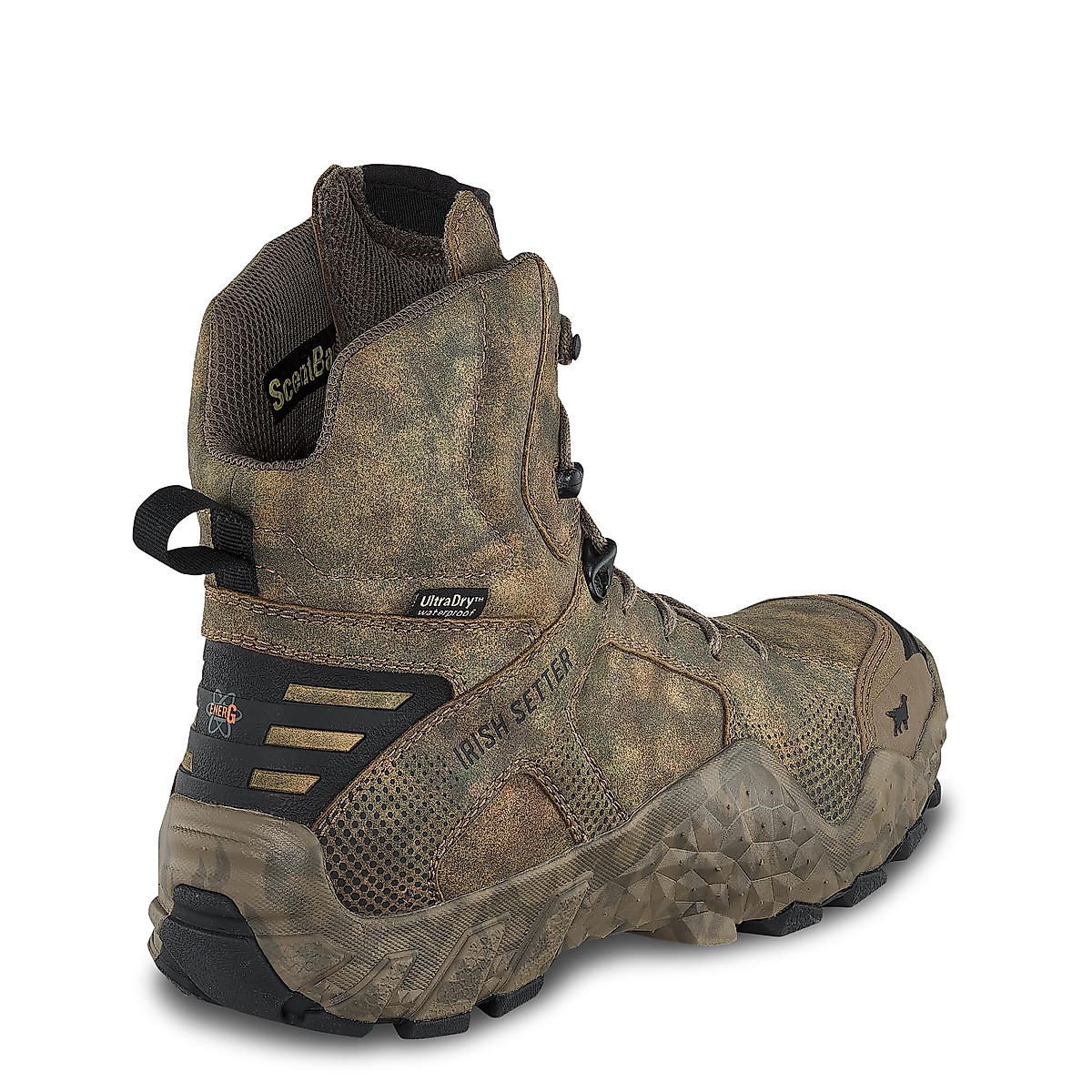 Irish Setter, VaprTrek, Men’s, 8", Waterproof, Hunting Boot, Earth Field Camo (P) (P), 8.5 D (Medium)
