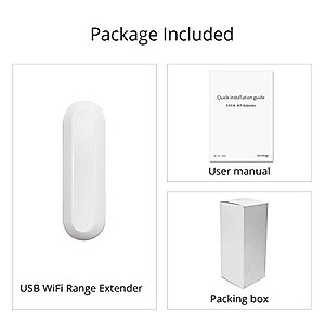 TUOSHI USB WiFi range Extender, Portable 300M Dual Antenna USB WiFi Signal Range Extender Booster Wireless Router Repeater AP Amplifier IEEE802.11 b/g/n