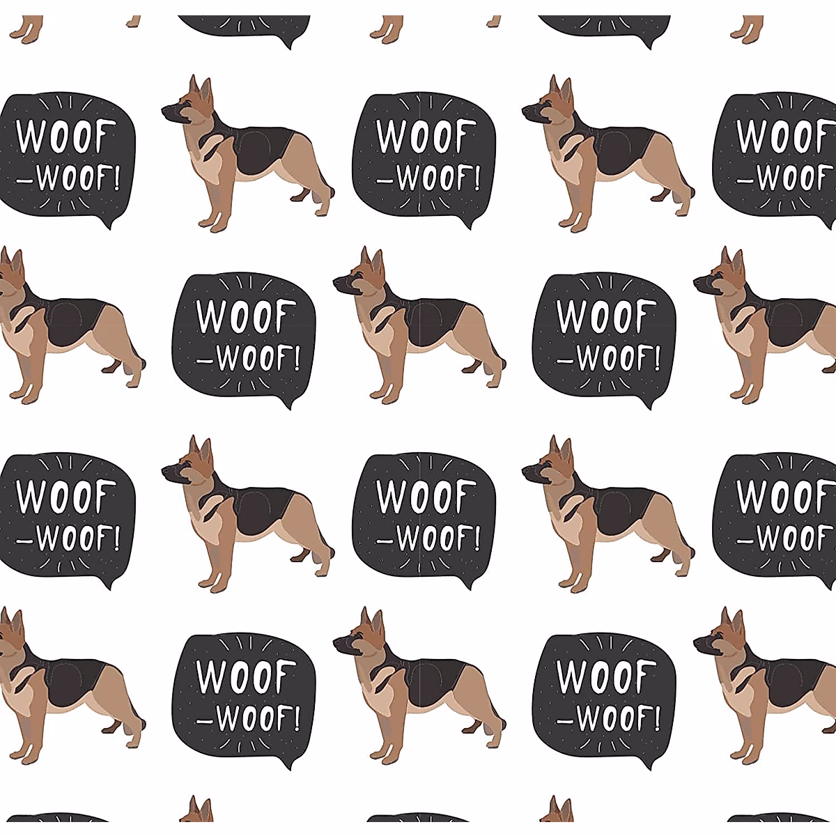 German Shepherd Dog Wrapping Paper Animal Pet Gift Wrap 30 x 20 Inch (3 Sheets)