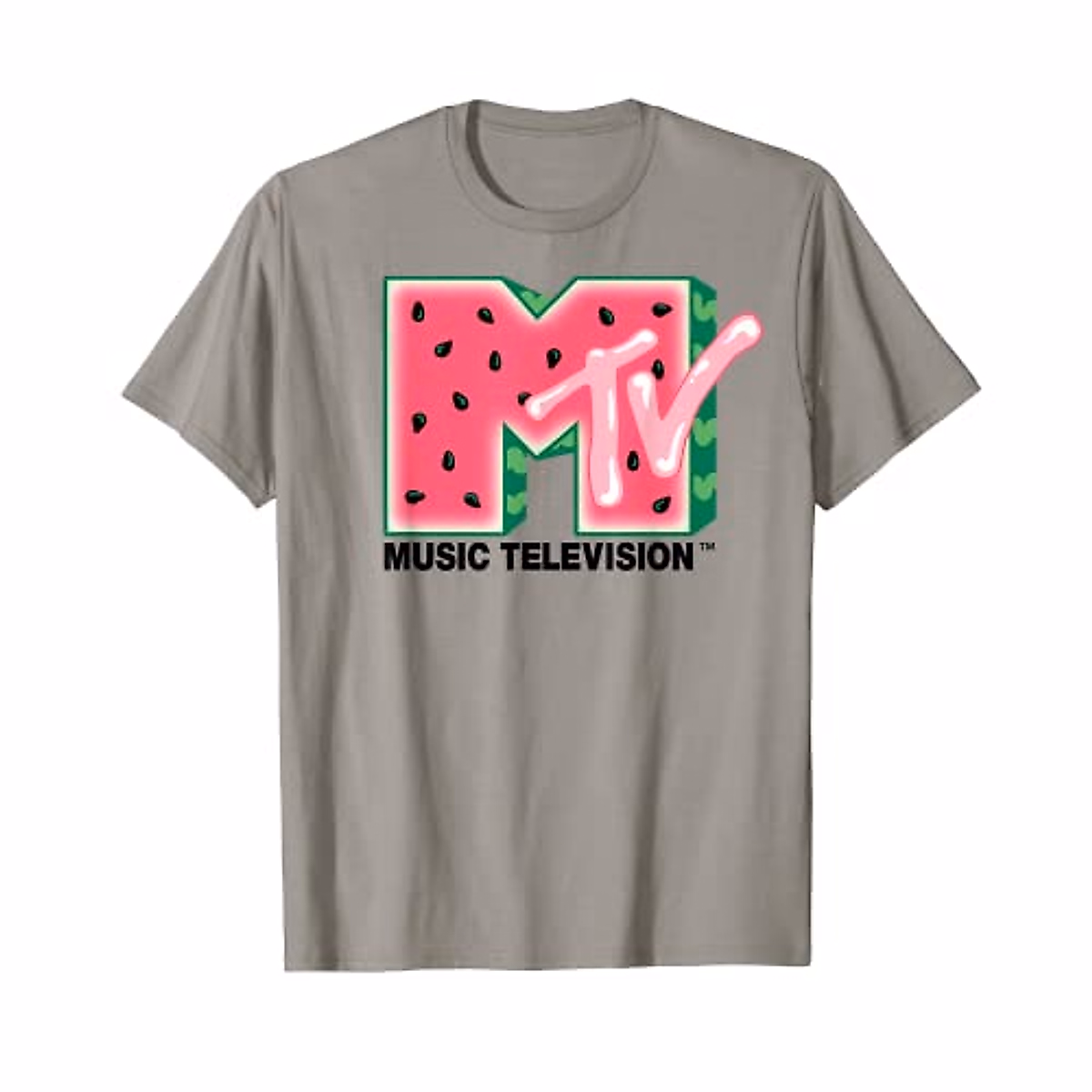 MTV Watermelon Logo Fill Graphic T-Shirt T-Shirt