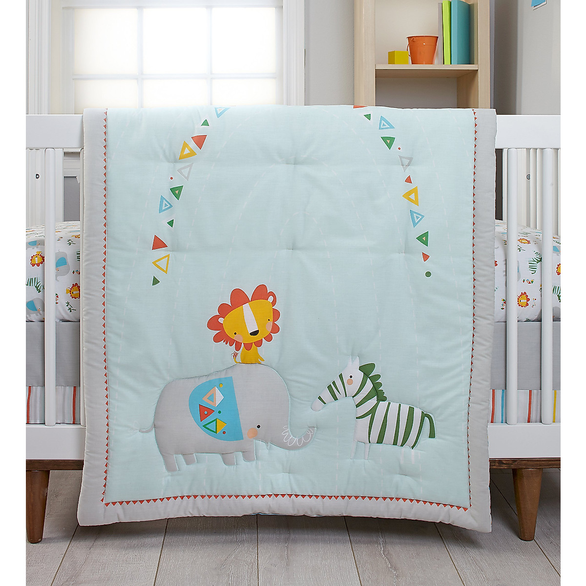 Zutano Juba 5 Piece Crib Set, Multi-Colored