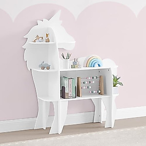 Delta Children Unicorn Bookcase - Greenguard Gold Certified, White