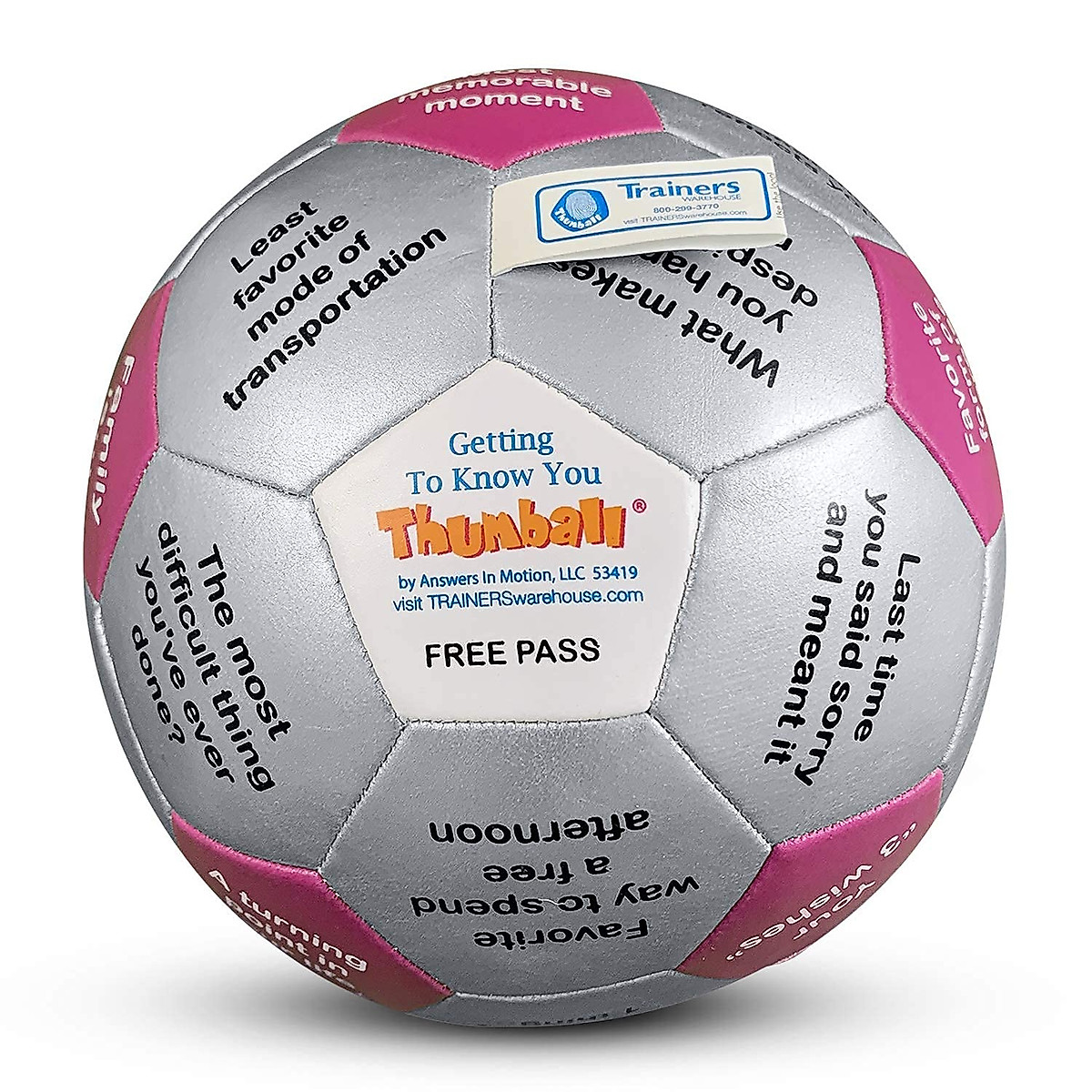 Office Oxygen Trainers Warehouse Thumball Bundle | Conversation Starter and Ice-Breakers Including Get Happy at Work, Getting to Know You, and Common Ground Thumballs