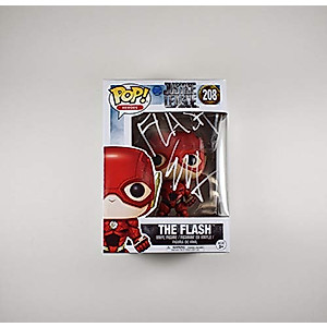 Ezra Miller The Flash Justice League 208 Signed Funko Pop Certified Authentic JSA COA