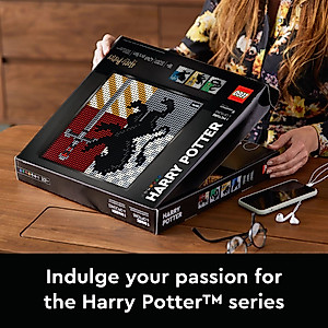 LEGO Art Harry Potter Hogwarts Crests 31201 Building Kit; Perfect for Adults Who Love Hobbies and Collectibles, New 2021 (4,249 Pieces)
