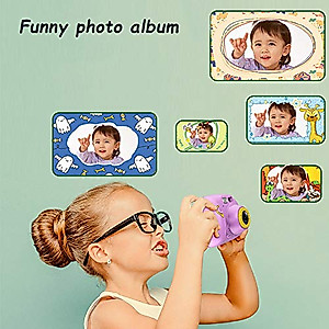 01 02 015 Children Camera, Children Camera with a USB Cable Kid Camera, Children's Digital Camera WiFi Camera for Christmas Kids(Pink)