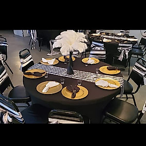 Shekyeon 14-16inch 35-40cm Ostrich Feathers Plumes for Table Decoration Pack of 10 (White)