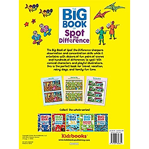 The Big Book of Spot the Difference-Packed with Comical Characters and Playful Illustrations, a Fun Way to Sharpen Observation and Concentration Skills in Kids of all Ages (Big Books)