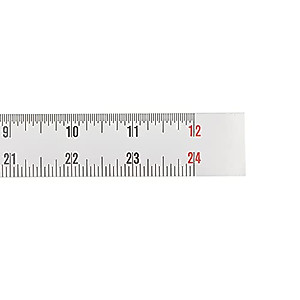 Self-adhesive Center Finding Ruler. Ideal for Woodworking, Metal Work, Construction and Around The Home (24inches)