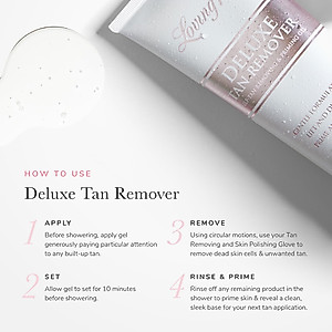 Loving Tan Deluxe Tan Remover Gel - Effective & Gentle Self Tanning Remover, Self Tanner Remover Suited for All Skin Types - Cruelty Free, Sulphate, Paraben & PEG Free - 3.3 Fl Oz