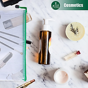 Koogel 12PCS Mesh Zipper Pouches, A4 Size Zipper Pouch for Organizing, Waterproof Zipper Bags Small Zipper Pouch for School Supplies, Office Supplies, Travel Storage