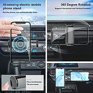 BIXUAN Car Mount Phone Holder Design for Honda Civic 2022 2023 Air Vent Car Electric Mobile Phone Holder Vent Phone Mount for Car with Expandable Grip 2022 2023 Civic Accessories 360 Degree Rotation