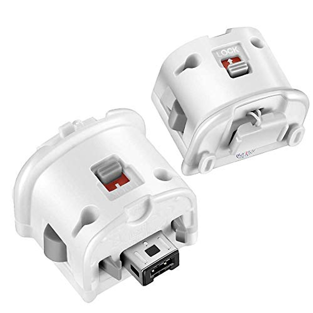 Machine-Ya Wii Motion Plus - External Remote Motion Plus Sensor Controller Wii U Motion Plus (White 2PCS)