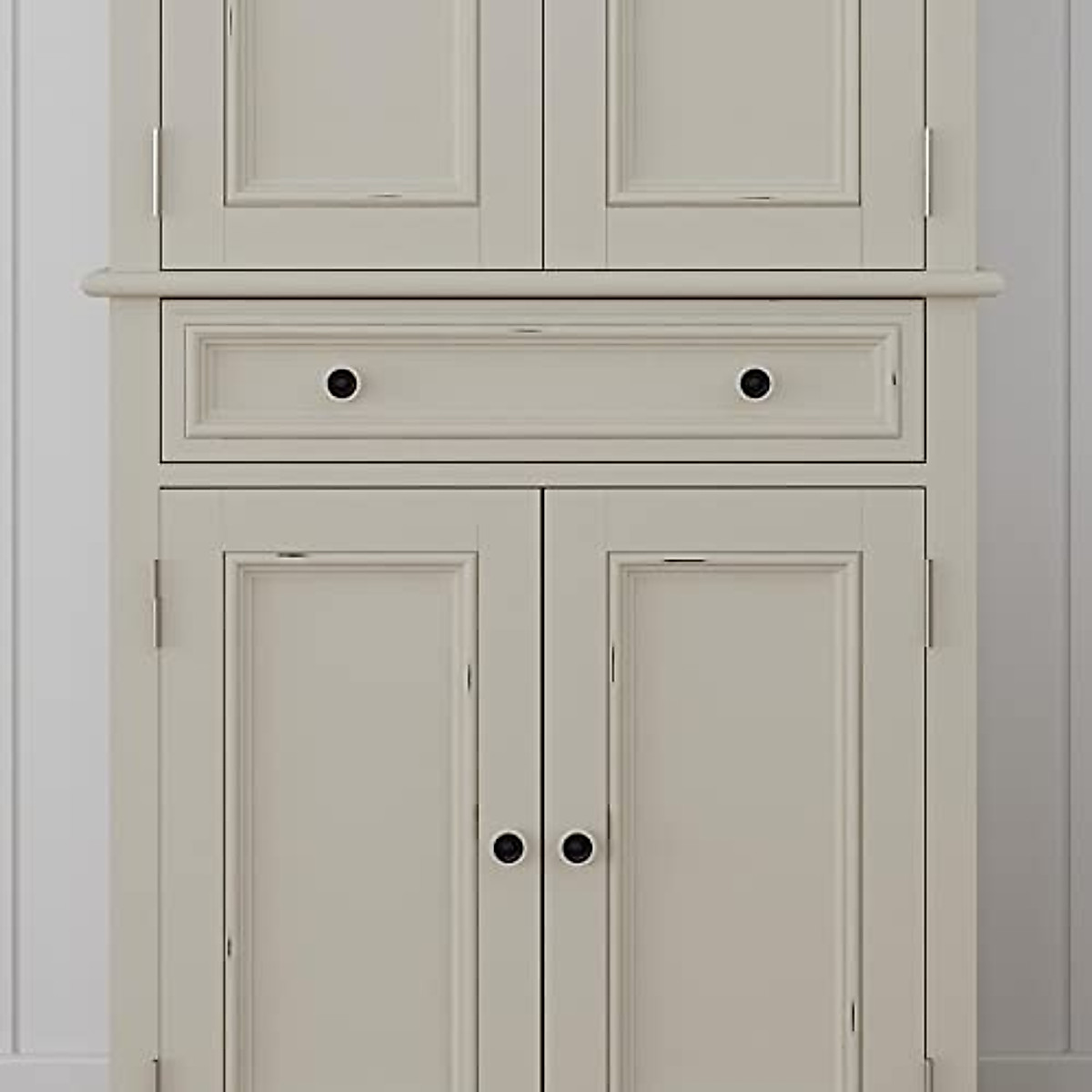 homestyles Dover 71.5 Inches High by 30 Inches Wide with Drawer and Adjustable Shelves White.