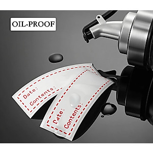 Removable Food Freezer Labels, 375pcs 1 x 3 inch Self-Adhesive Food Storage Stickers, Easy Clean Refrigerator Freezer Paper Label ,4 Colors Food Labels 3 Rolls