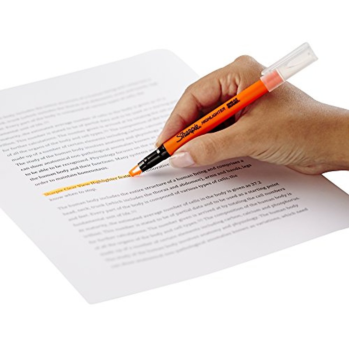 SHARPIE Highlighter, Clear View Highlighter with See-Through Chisel Tip, Stick Highlighter, Assorted, 8 Count