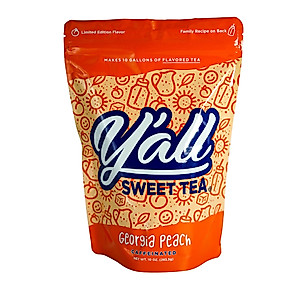 Y'all GEORGIA PEACH TEA Limited Edition 10 oz (Caffeinated)