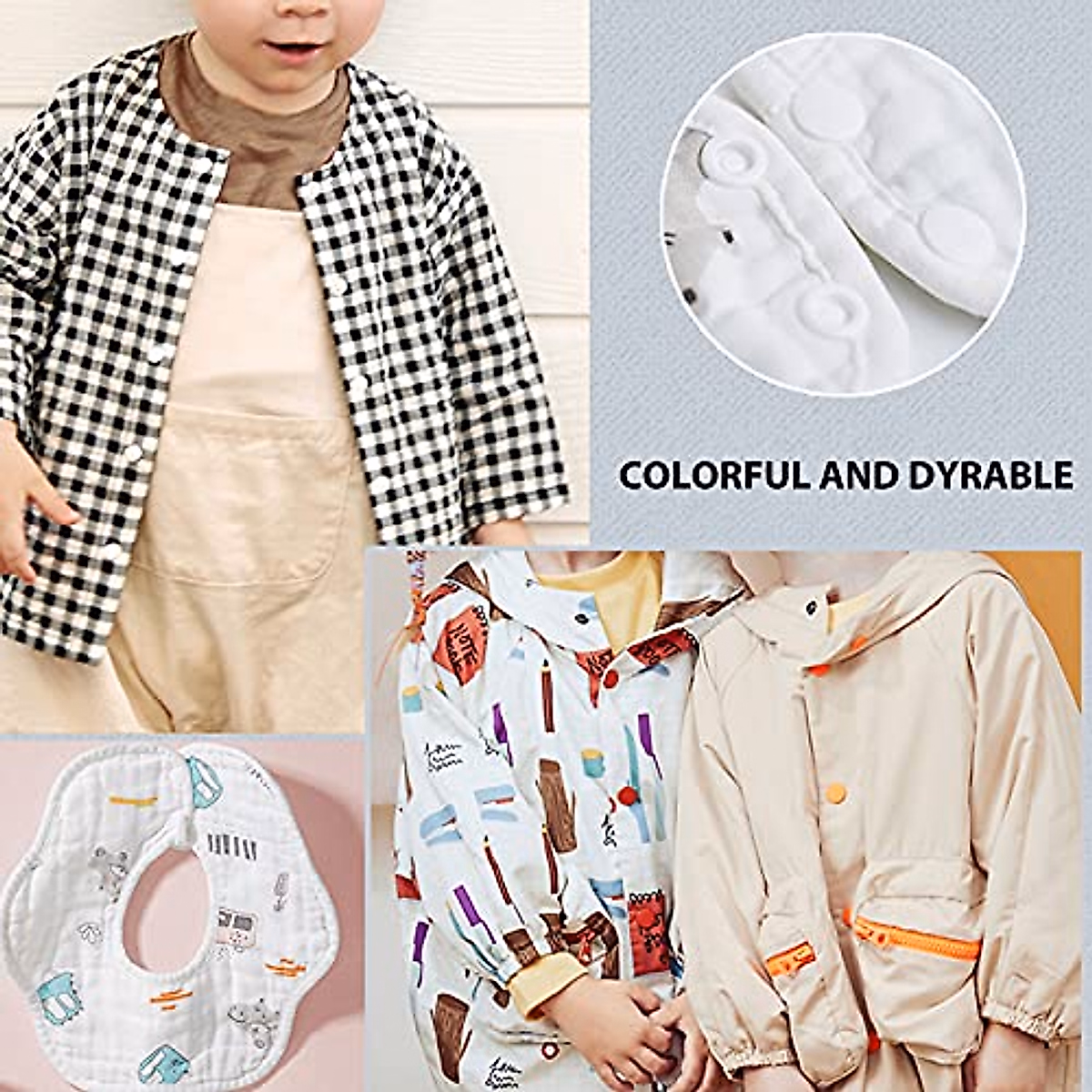 TmppDeco Plastic Snaps with Snap Pliers, 460 Sets 24-Colors Snap Buttons for Sewing, Snap Fasteners Kit for Sewing, Clothing, Crafting