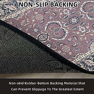 Jinaply Kitchen Rugs Sets 3 Piece with Runner Non Slip,Kitchen Rugs and Mats,Red Bohemian Kitchen Runner Rug Set for Non Skid Washable for Hallway Kitchen Laundry Room Bathroom