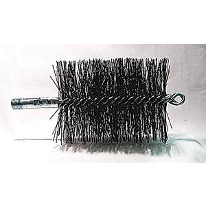 Tough Guy Flue Brush, Dia 3 1/2, 1/4 MNPT, Length 8