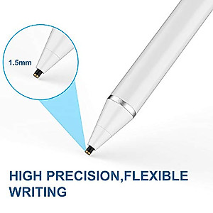 Active Stylus Pen for Touch Screens, Rechargeable Pencil Digital Stylus Pen Compatible with iPad and Most Tablet