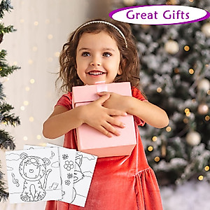 8 Pack Pre Drawn Canvas for Painting, 8" X 8" Cute Animals Painting Canvas Bulk, Art Canvases for Painting for Kids Students School Home, Easter Gifts