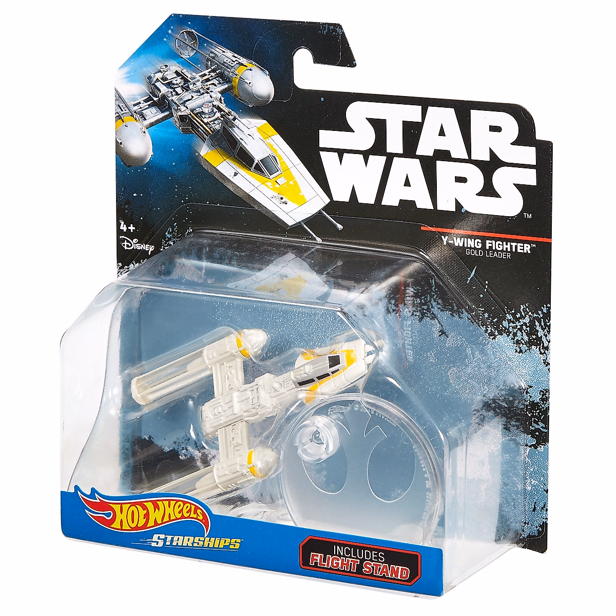 Hot Wheels Star Wars Rogue One Starship Vehicle, Y-Wing Gold Leader
