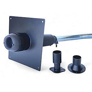Generator Exhaust Extension Silencer Kit with Insulated Through-Wall Mounting Plate