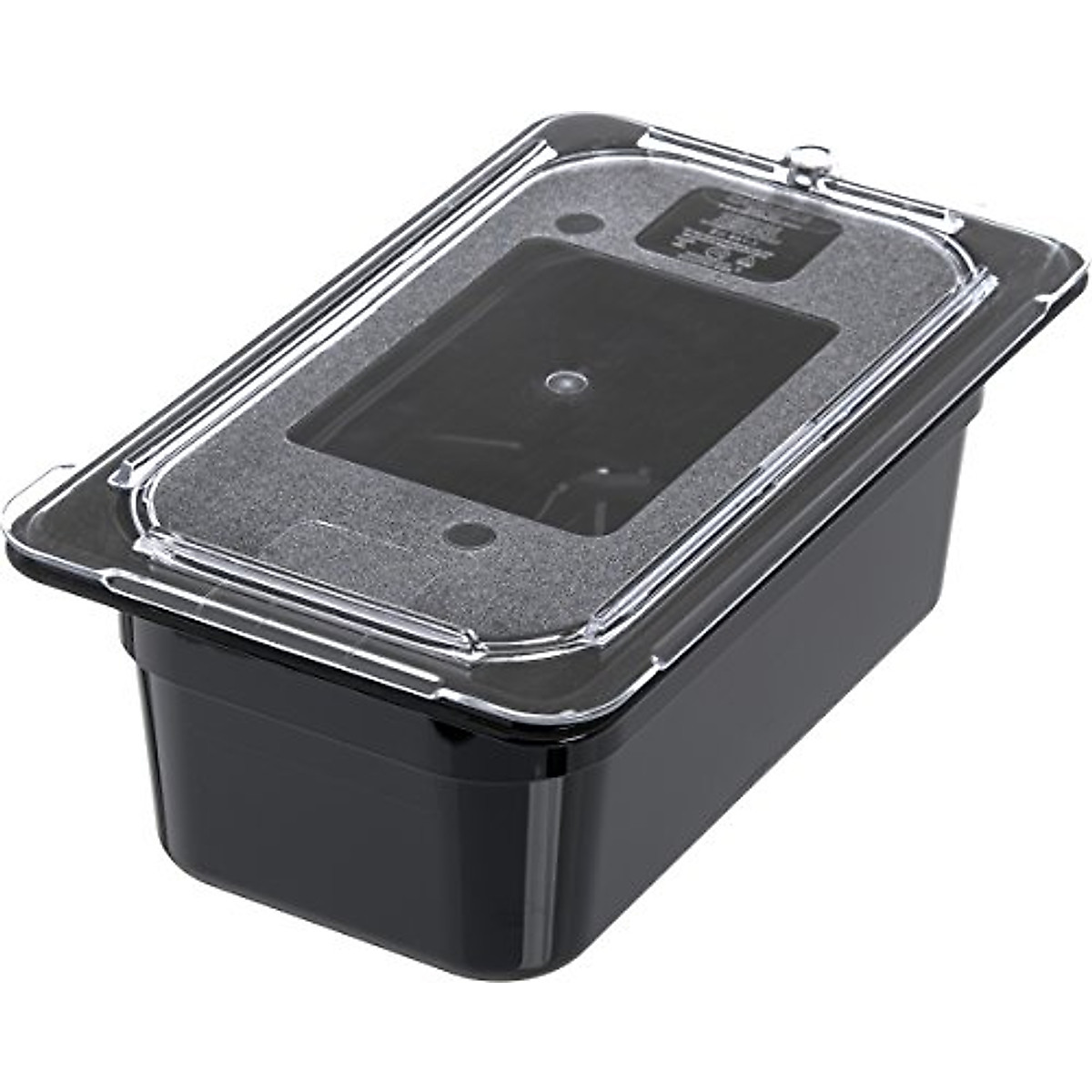 CFS 3068103 StorPlus Fourth Size Food Pan, Polycarbonate, 4" Deep, Black, Model Number: 3068103-E