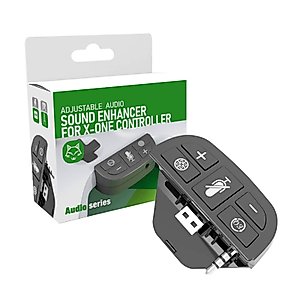 Stereo Headset Adapter for One, Game Controller Mic Headphone Converter, Sound Enhancer, Adjust Audio Balance Volume, Mic Directly, for One