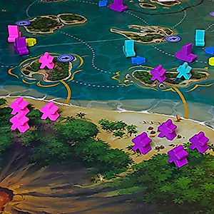 Ludonova Polynesia Board Game | Strategy Board Game | Adventure Game | Interactive Game for Teens and Adults | Ages 14 and up | 2 to 4 Players | Average Playtime 75 Minutes | Made by Ludonova