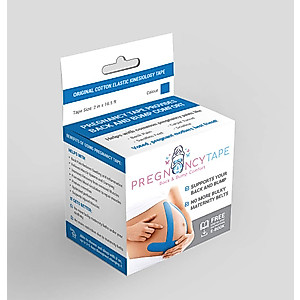 Back & Bump Comfort Pregnancy Tape - Maternity Belly Support Tape | #1 Pregnancy Gifts For Women, Pregnancy Belt - Gift for Expecting Mom (Black)