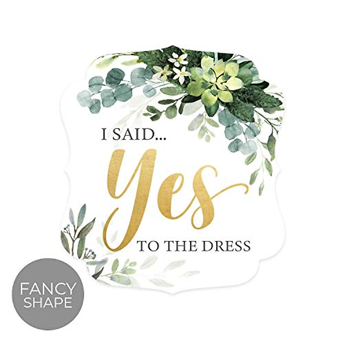 I Said Yes to The Dress Sign /10" x 12" Wedding Shop Sign