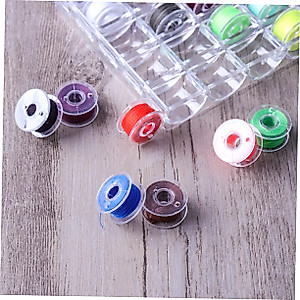 TEHAUX Home Sewing Machines 25 Pcs Bobbin Case Bobbin Winder Bobbin Thread Bobbin Storage Bobbin Holder High Speed Home Sewing Machine