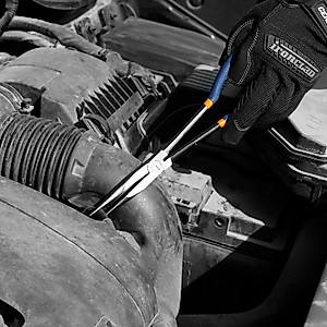 WISEPRO Long Reach 11inch/16inch Plier 3-Piece Set – 90-Degree Angle, 45-Degree Angle And Straight Needle Nose