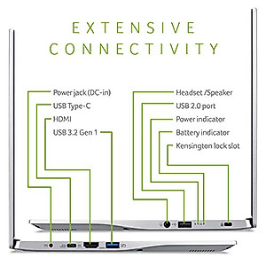 Acer Swift 3 Thin & Light Laptop, 14" Full HD IPS, AMD Ryzen 7 4700U Octa-Core with Radeon Graphics, 8GB LPDDR4, 512GB NVMe SSD, Wi-Fi 6, Backlit KB, Fingerprint Reader, Alexa Built-in