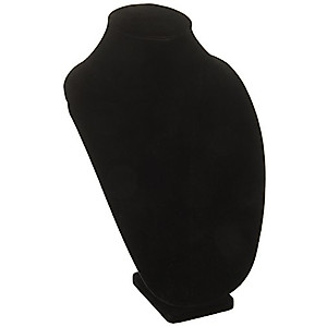 Darice 12”; Black Velvet 3D Necklace Stand by Bead Landing™