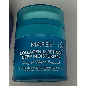MAREE Face Moisturizer Retinol Cream for Face - Wrinkle Cream for Women - Facial Moisturizer with Collagen - Crema Hidratante Para la Cara for Skin Tightening