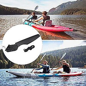 Yosoo Watercraft Canoe Kayak Boat Rudder Black Plastic Watercraft Canoe Kayak Angling Boat Rudder Foot Direction Control Tackle Kits
