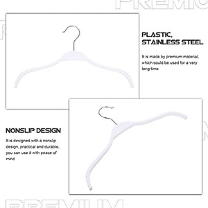 Zerodeko Baby Hangers Hangers 50 Pack Anti Skid Clothes Hangers 5pcs Heavy Duty Hangers Hangers Space Saving Clothes Hangers for Closet Coat Hangers White Baby Hangers Hangers 50 Pack